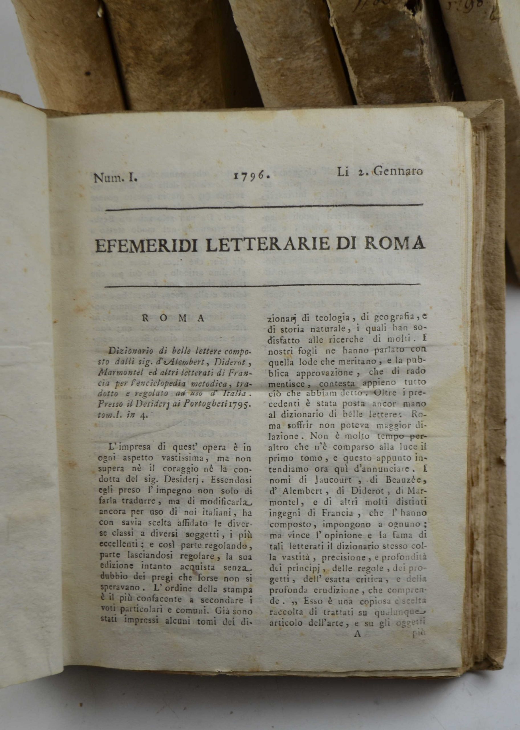 Effemeridi letterarie di Roma. – Studio Benacense Riva del Garda