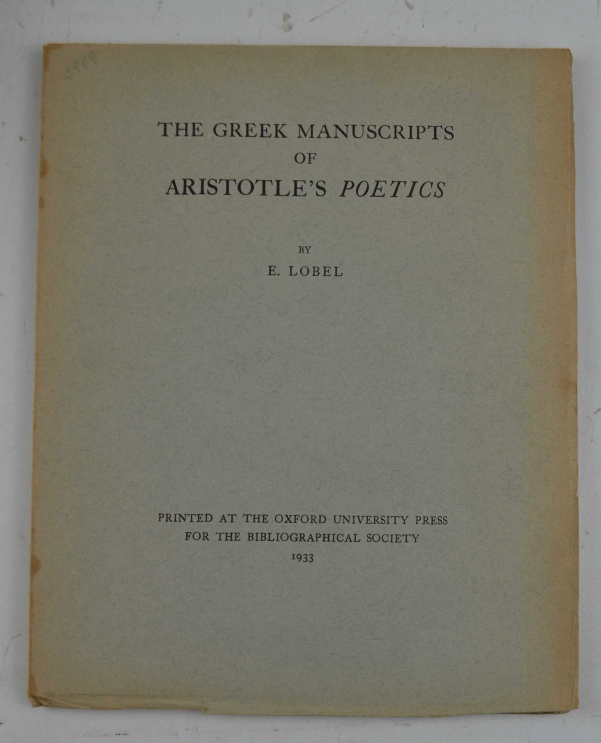 The greek manuscripts of Aristotle’s poetics… – Studio Benacense Riva ...